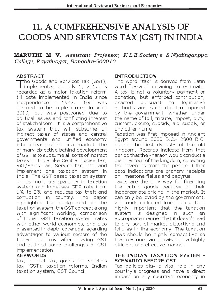 GST Impact on Indian Economy | PDF | Taxes | Value Added Tax