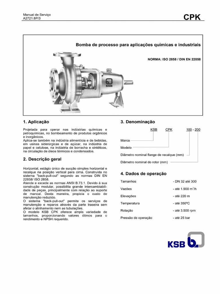 Manual KSB CPK | PDF