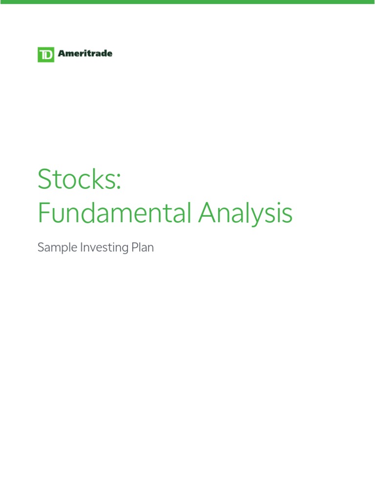 Stocks: Fundamental Analysis: Sample Investing Plan | PDF | Investing ...