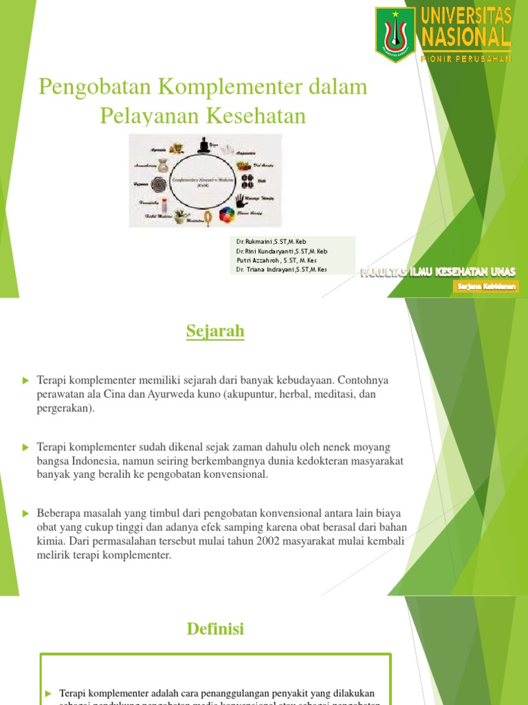 Materi 1 Pengobatan Komplementer | PDF