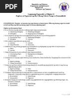 4th Quarter TQ - FINAL EXAM (Pagbasa at Pagsusuri) | PDF