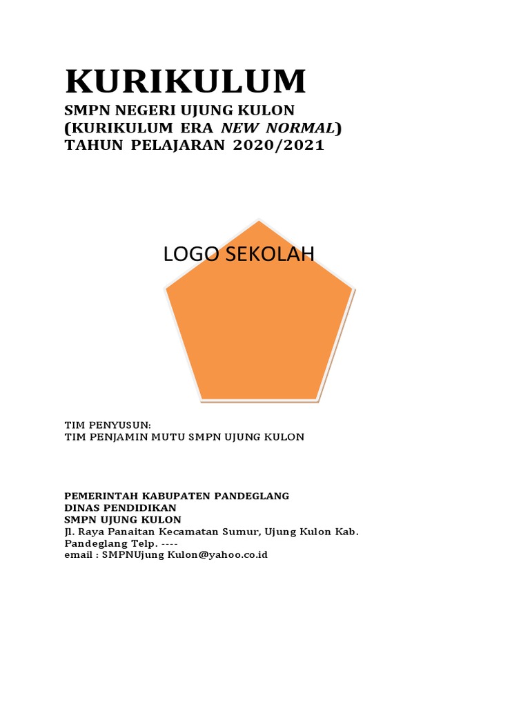 Contoh Dokumen 1 KTSP Versi Covid | PDF