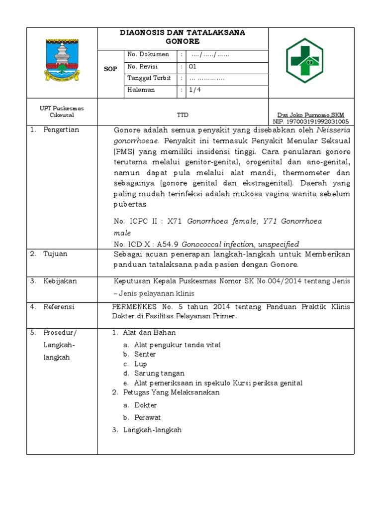 Diagnosis Dan Tatalaksana Gonore | PDF