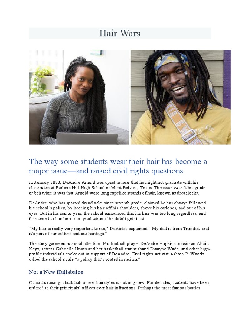 Hair Wars: The Way Some Students Wear Their Hair Has Become A Major ...