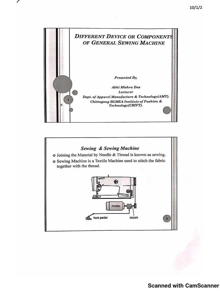 Sewing Engineering 1 | PDF