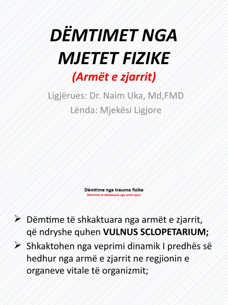 Demtimet Nga Armet e Zjarrit | PDF
