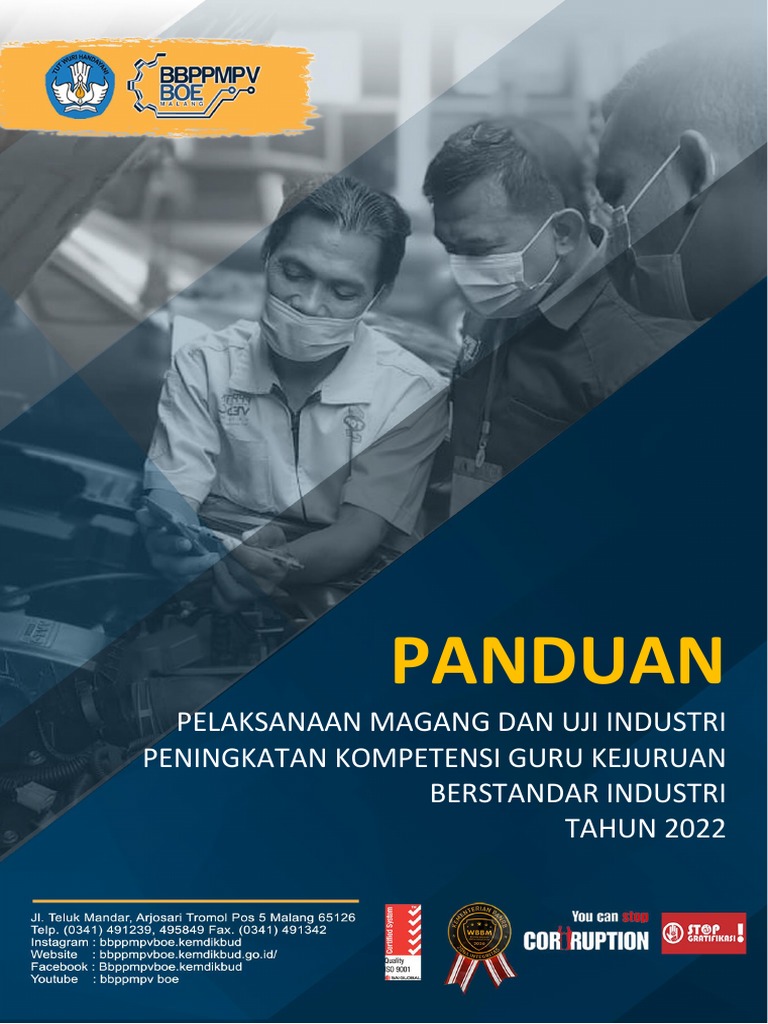 Panduan Pelaksanaan Magang & Uji Industri BBPPMPV BOE - 2022 | PDF