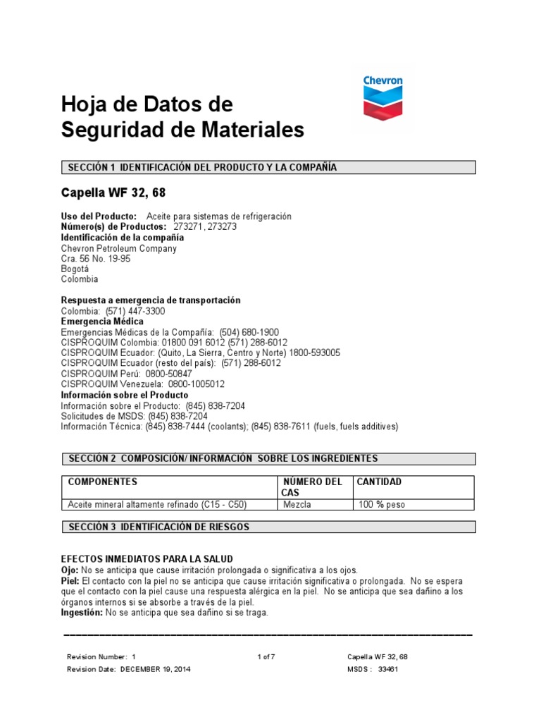 Fds - Capella WF 32,68 | PDF | Agua | Solubilidad