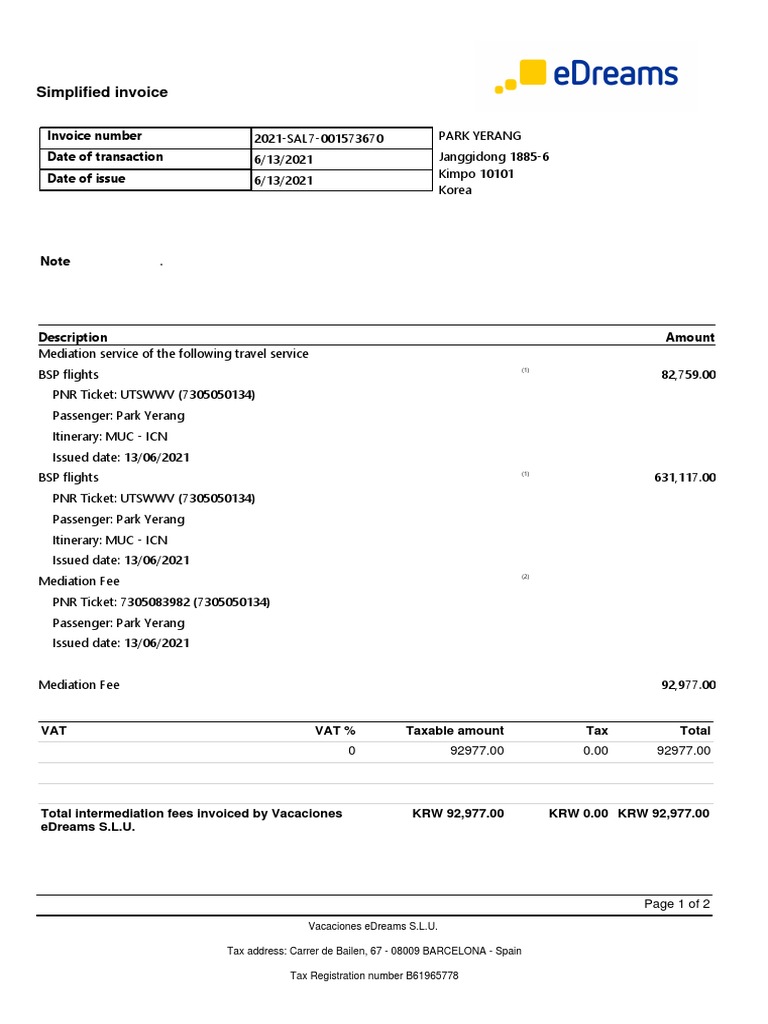 Simplified Invoice: Invoice Number Date of Transaction Date of Issue ...