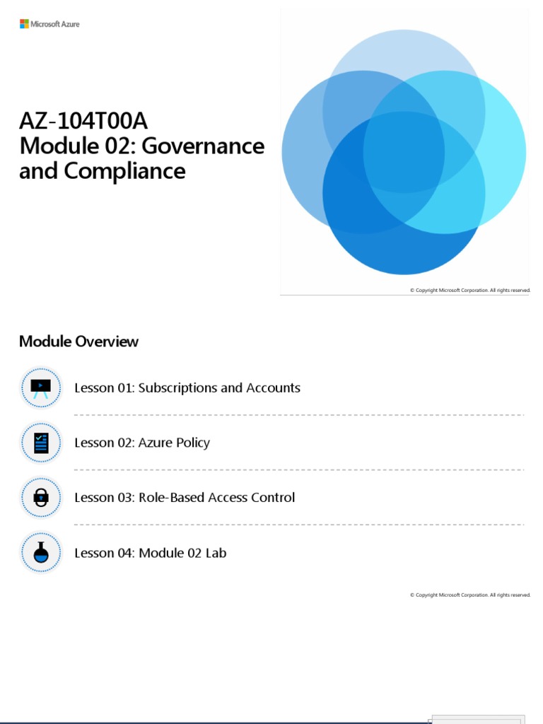 Az 104t00a Enu Powerpoint 02 | PDF | Microsoft Azure | Cloud Computing