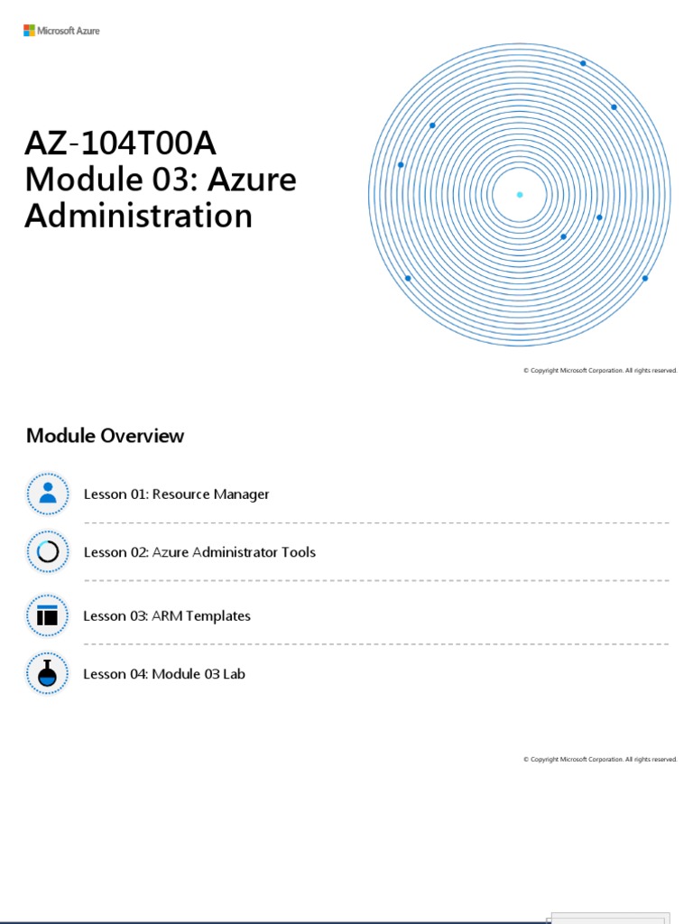 Az 104t00a Enu Powerpoint 03 | PDF | Shell (Computing) | Microsoft Azure