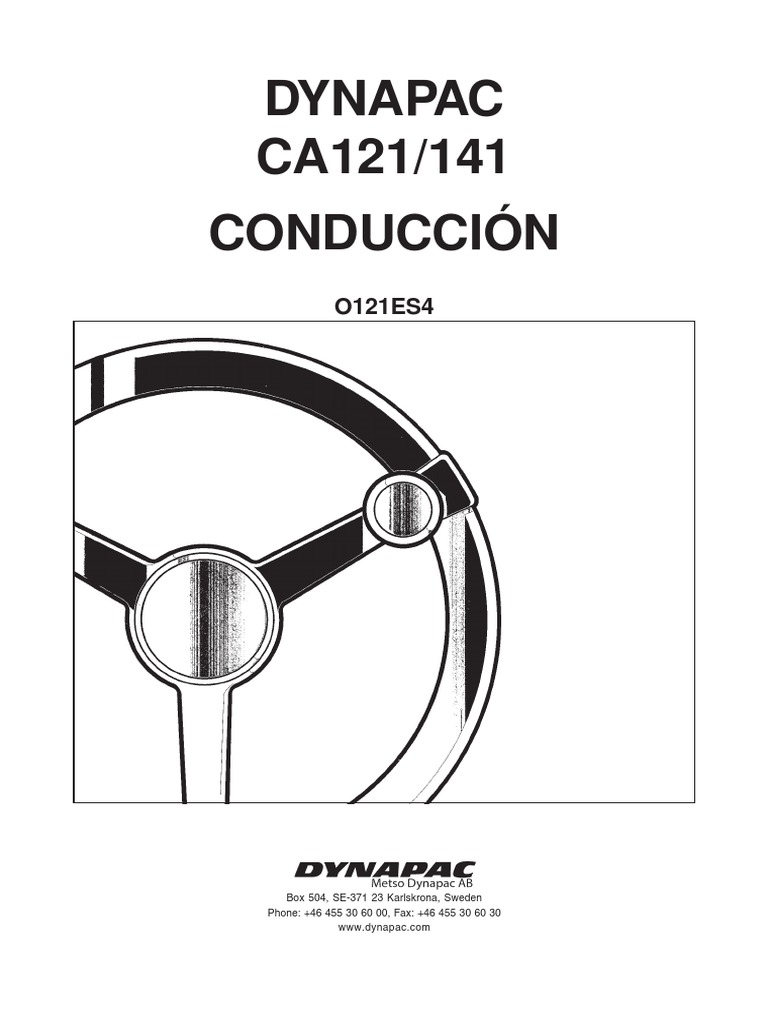 Rodillo Vibrante Dynapac CA121/141 | PDF | Motor diesel | Tecnología de ...