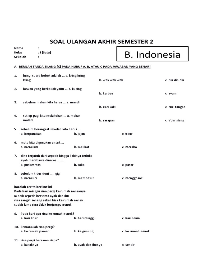 Soal Uas | PDF