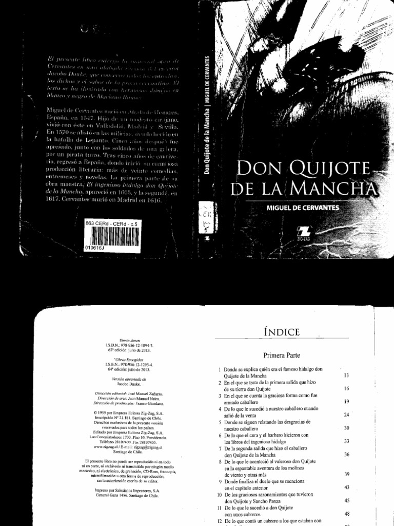 Don Quijote de La Mancha Zig Zag | PDF