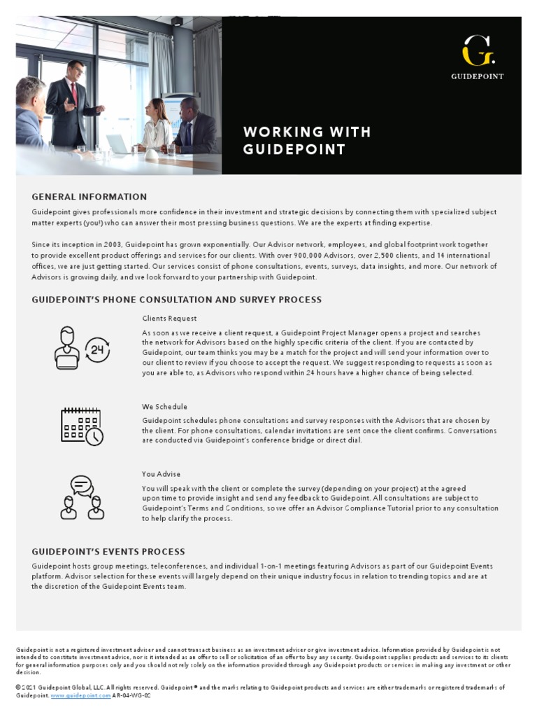 Working With Guidepoint: General Information | PDF | Financial Adviser ...
