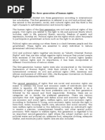 Three Generations of Human Rights | PDF | Law And Economics | Human Rights