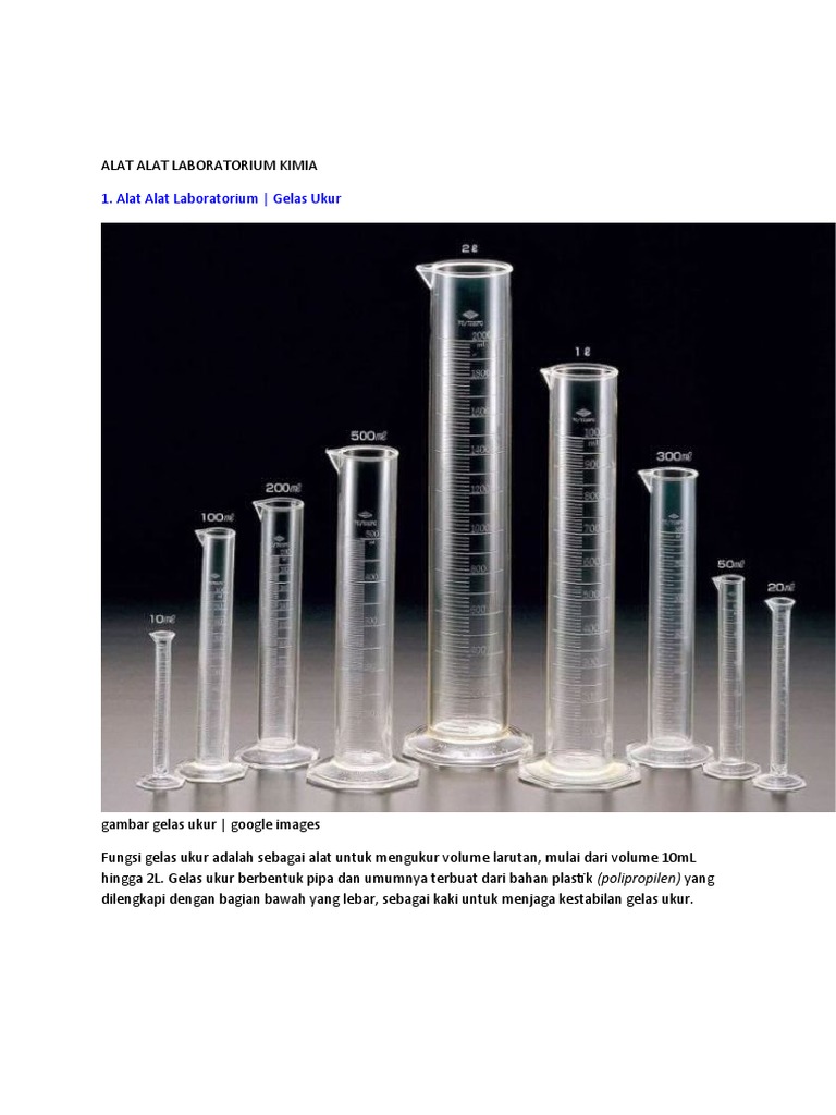Alat Alat Laboratorium Kimia | PDF