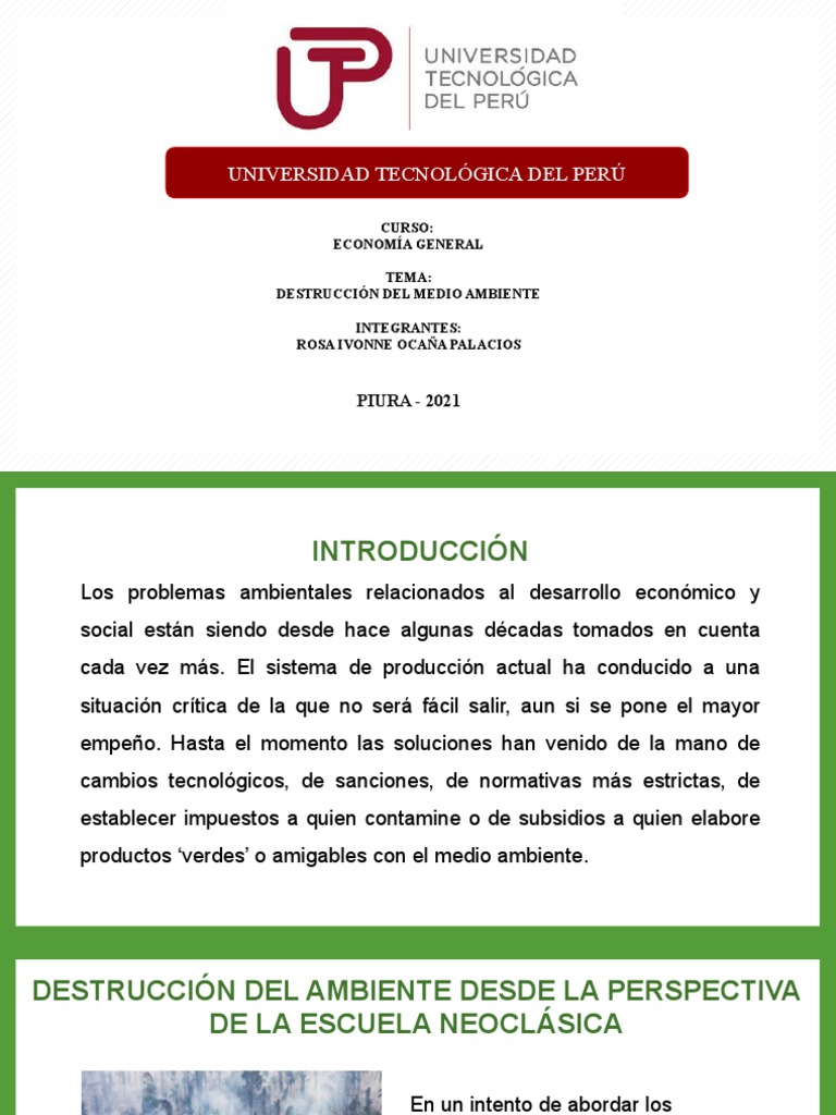 Destrucción Del Medio Ambiente | PDF | Degradación ambiental ...