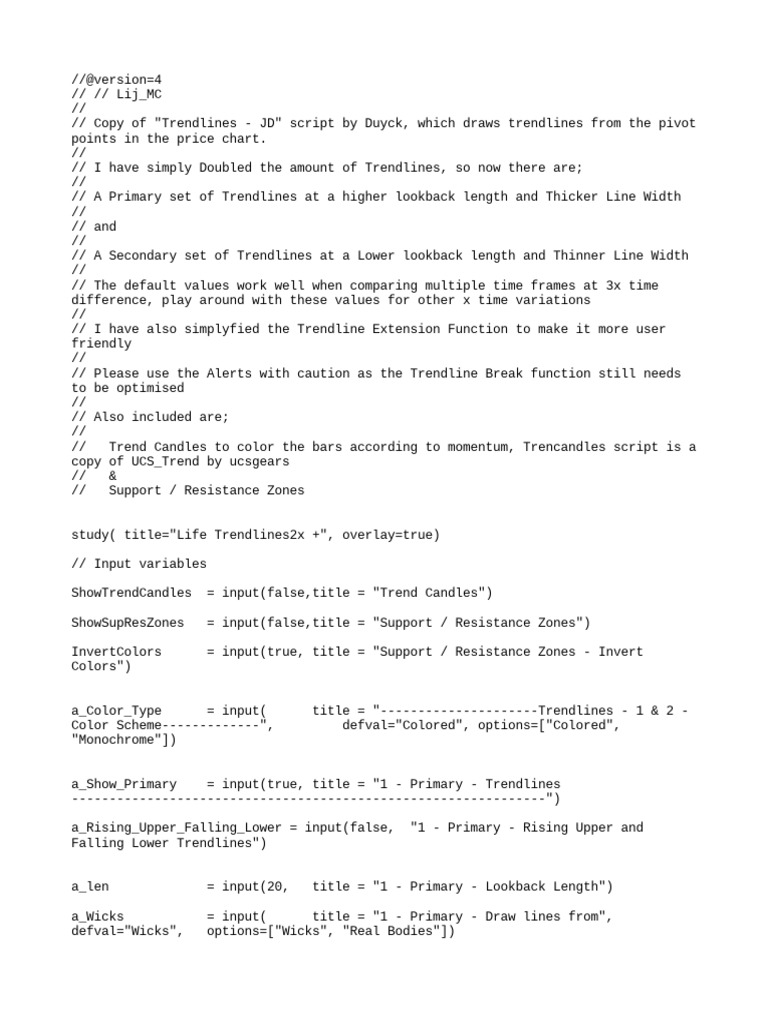 Comprehensive Trend Analysis Tool: Life Trendlines2x Script ...