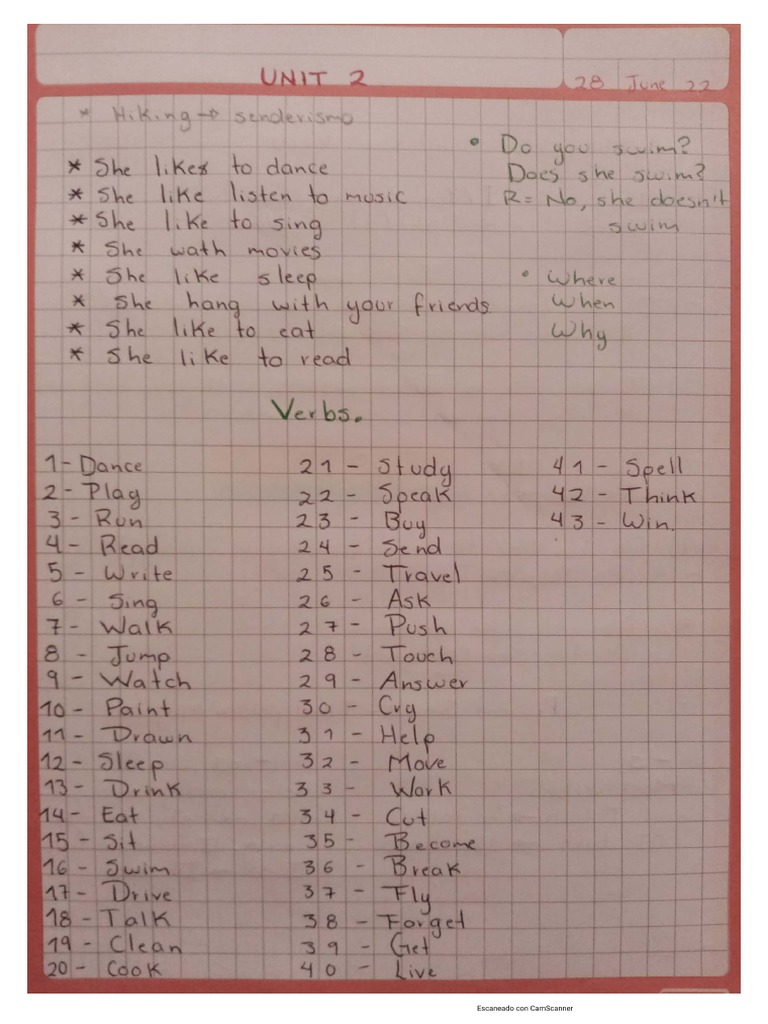 Unit 2 - B1 - Notas | PDF