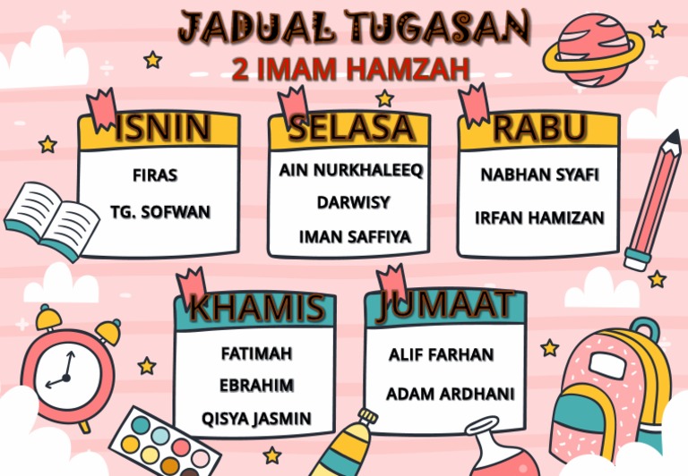 Jadual Tugasan | PDF