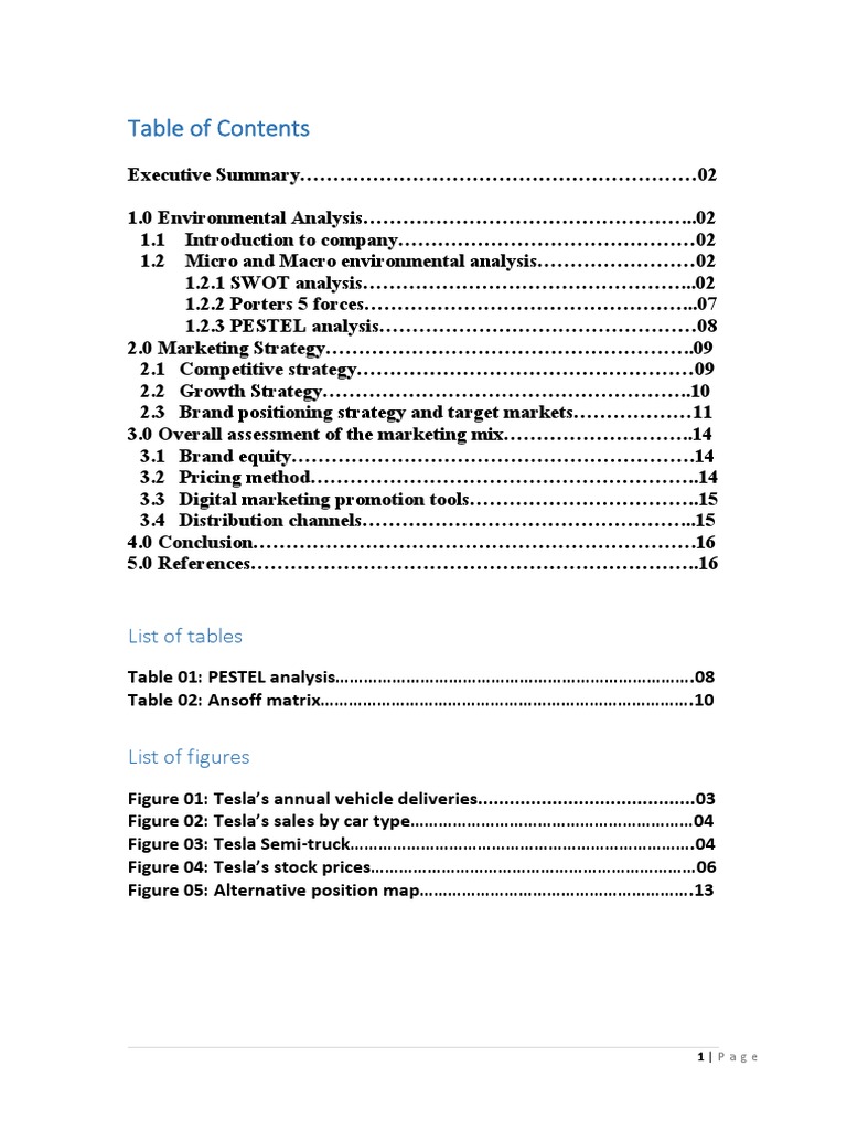 Tesla's Marketing Strategy Analysis | PDF | Strategic Management ...