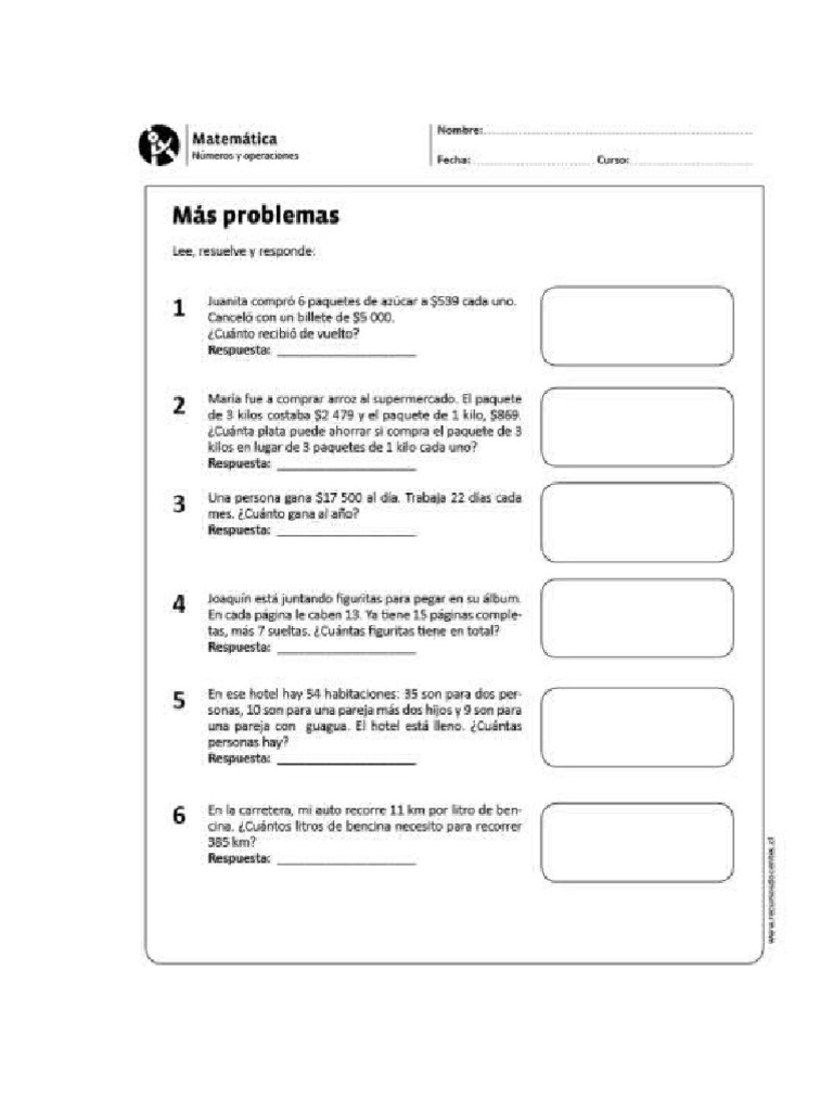 Problemas de Multiplicacion | PDF