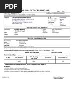 Calibration Certificate Template | PDF