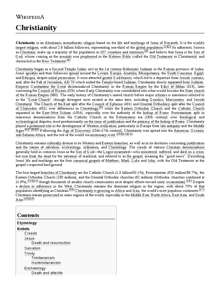 Christianity | PDF | Eucharist | Sacraments