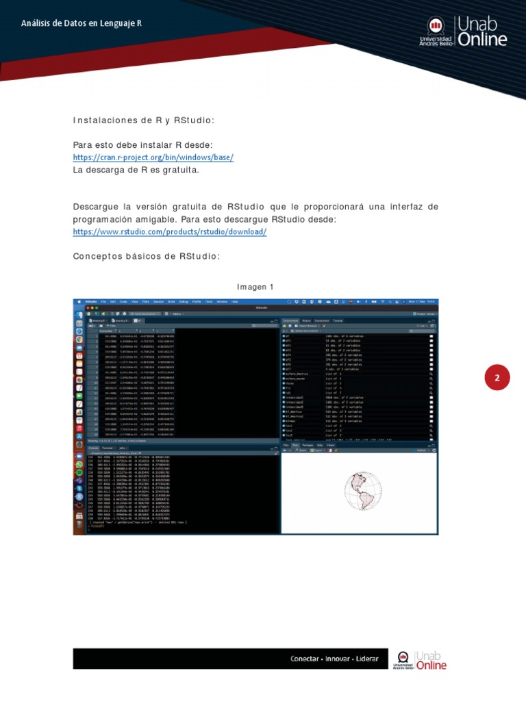 Analisis de Datos en R | PDF | R (lenguaje de programación) | Programación