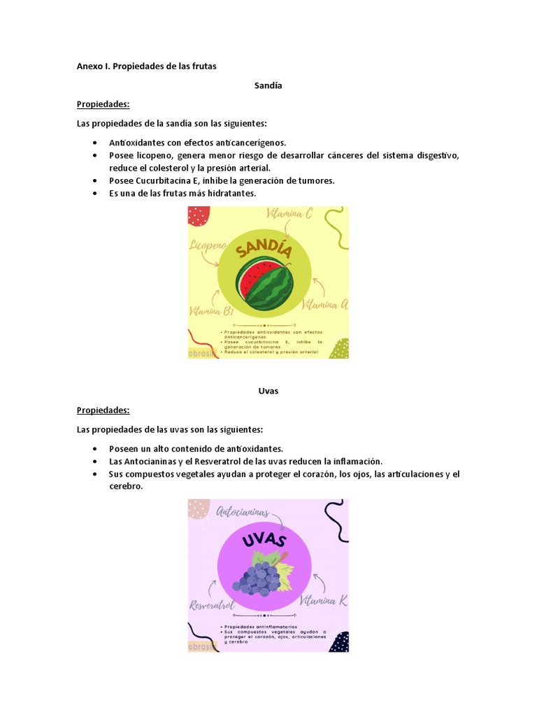 Afiches Frutas | Descargar gratis PDF | Antioxidante | Diabetes