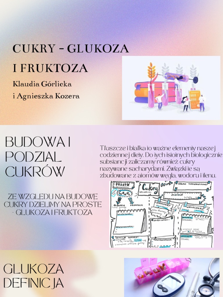 Cukry Proste-Glukoza I Fruktoza | PDF