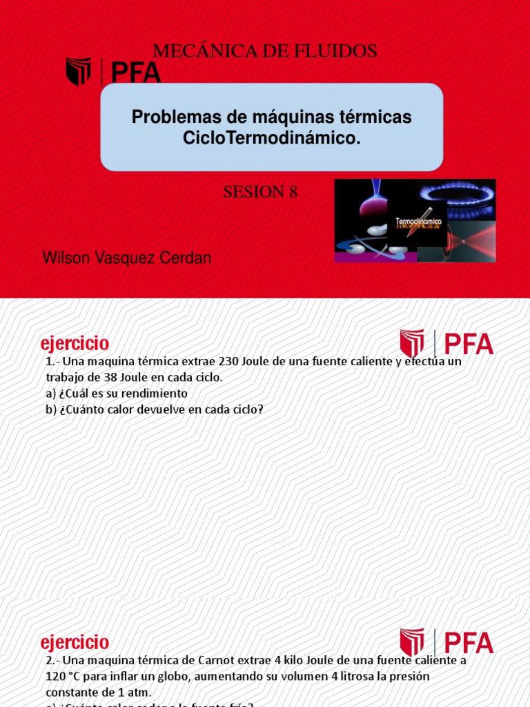 Problemas de Máquinas Térmicas | PDF | Temperatura | Calor