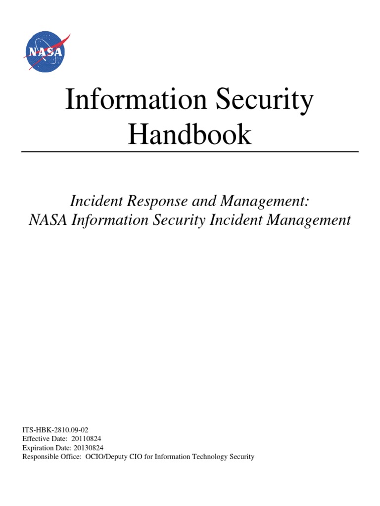 589502main - ITS-HBK-2810.09-02 (NASA Information Security Incident ...