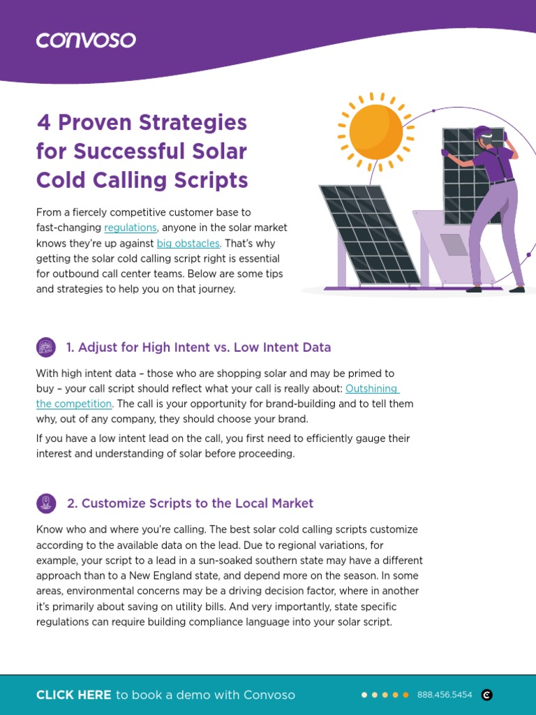 Solar Cold Calling Script Guide and Template | Download Free PDF ...