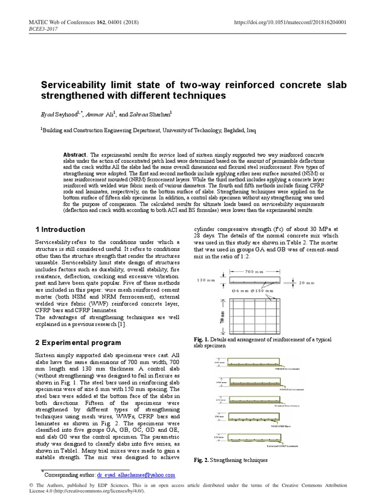 Serviceability Limit State of | PDF | Strength Of Materials | Fracture