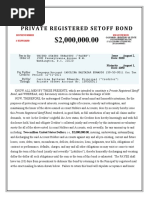 Setoff Bond | PDF | Bonds (Finance) | Payments