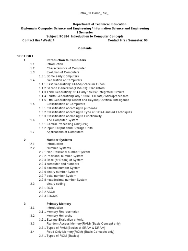 Introduction To Computer Concepts | PDF | Computer Data Storage ...