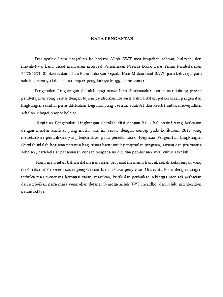 Proposal PLS 20222023 | PDF