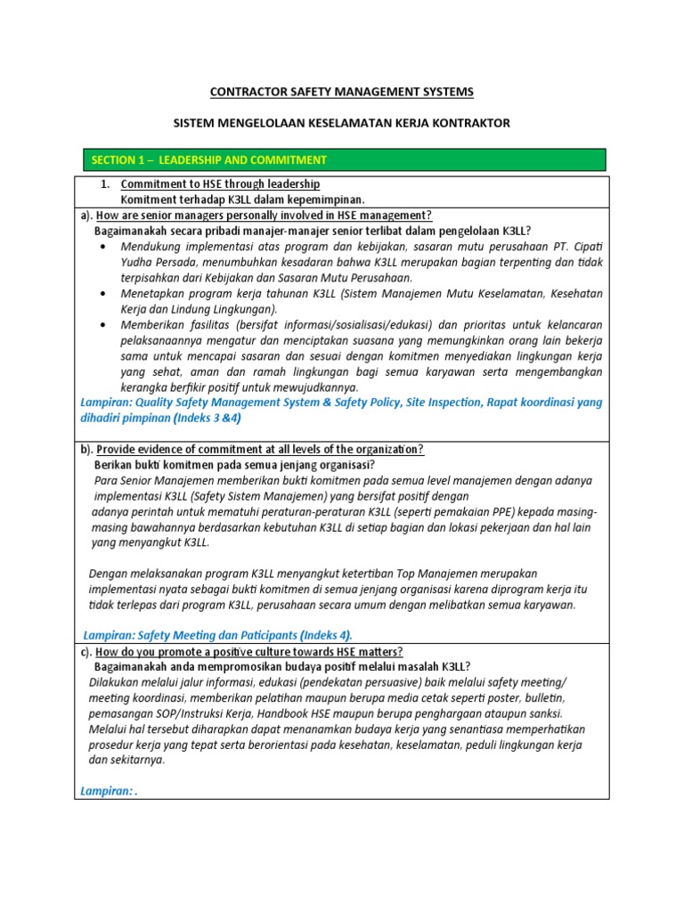 3 .CSMS PT Cipta Yudha Persada | PDF