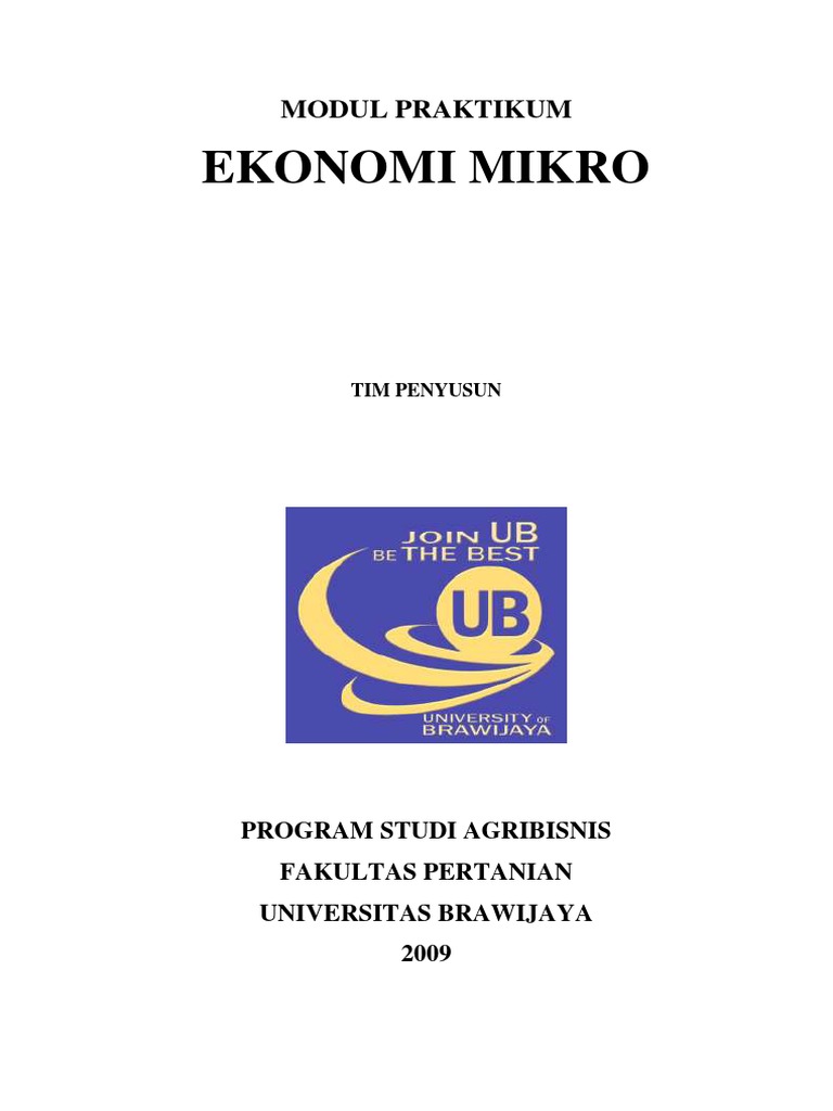 Modul Ekonomi Mikro1 Universitas Brawijaya | PDF