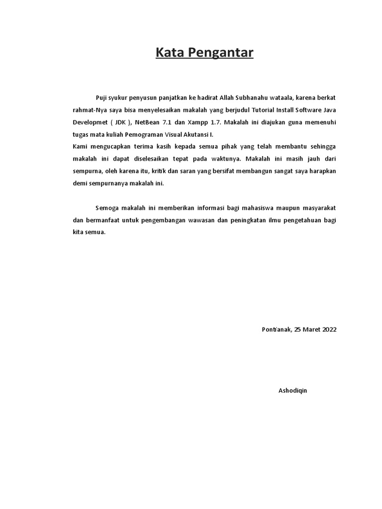 Tutorial Instalasi JDK, NetBeans, XAMPP | PDF