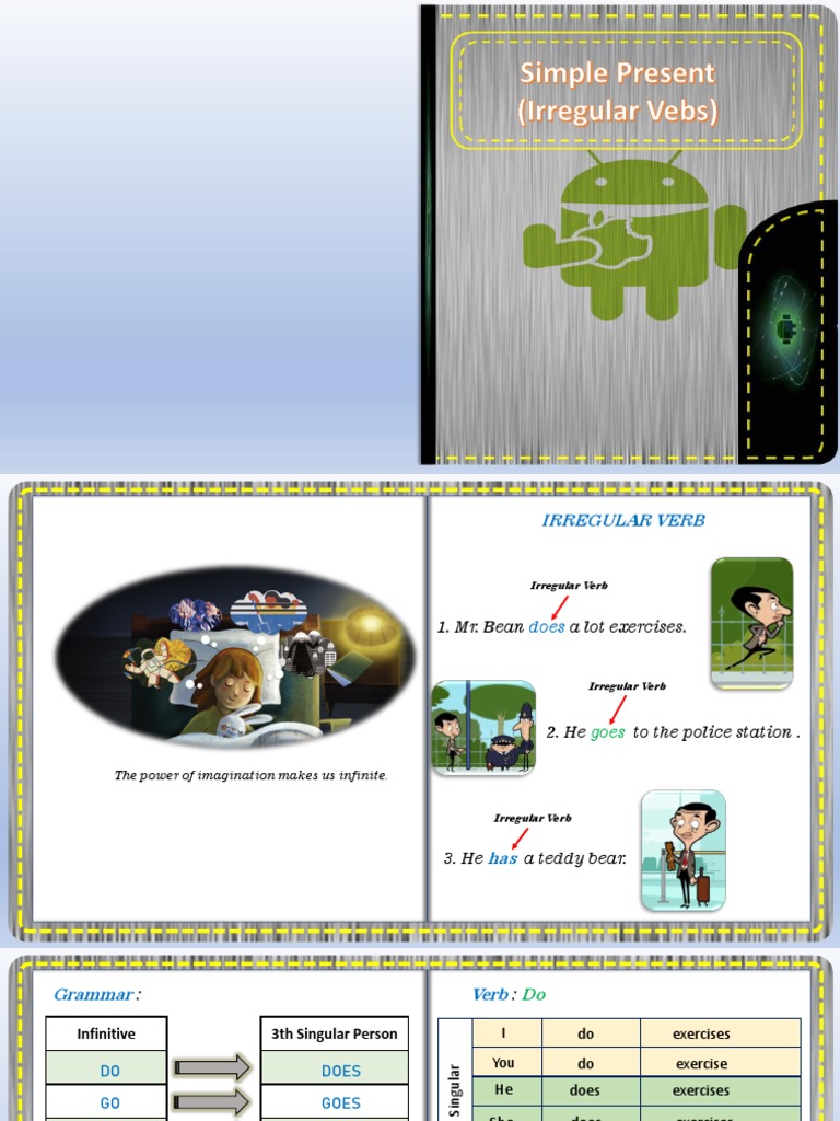 Simple Present - Irregular Verbs | PDF | Language Mechanics | Morphology