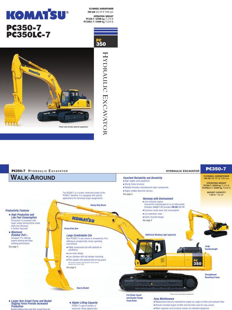PC350 350LC-7 | PDF | Horsepower | Pump