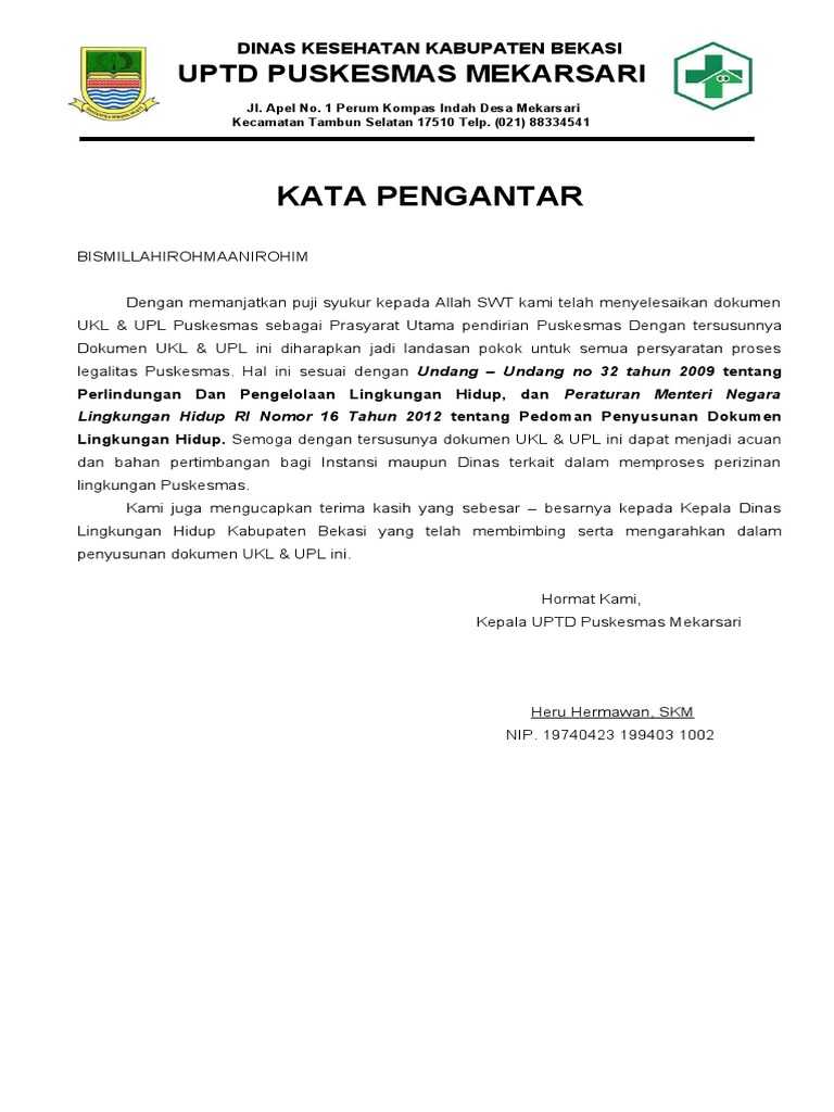 UKL UPL Puskesmas Mekarsari 2022 | PDF