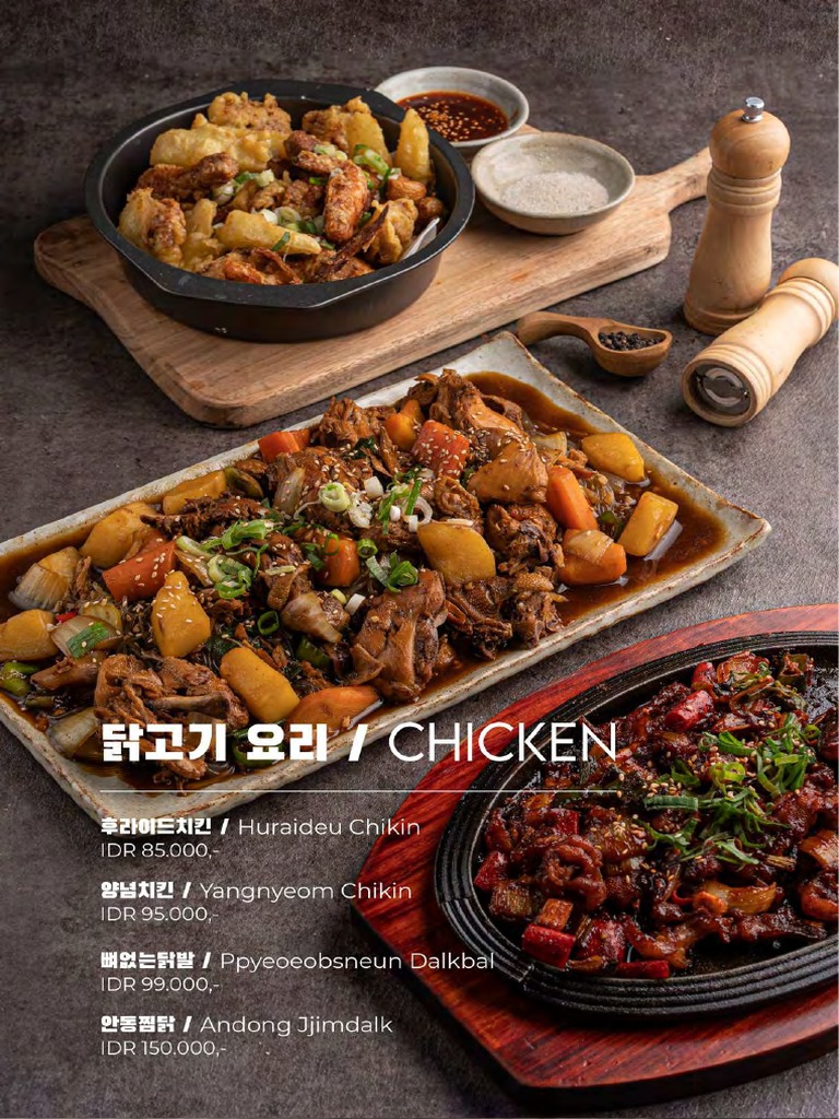 Itaewon Menu | PDF