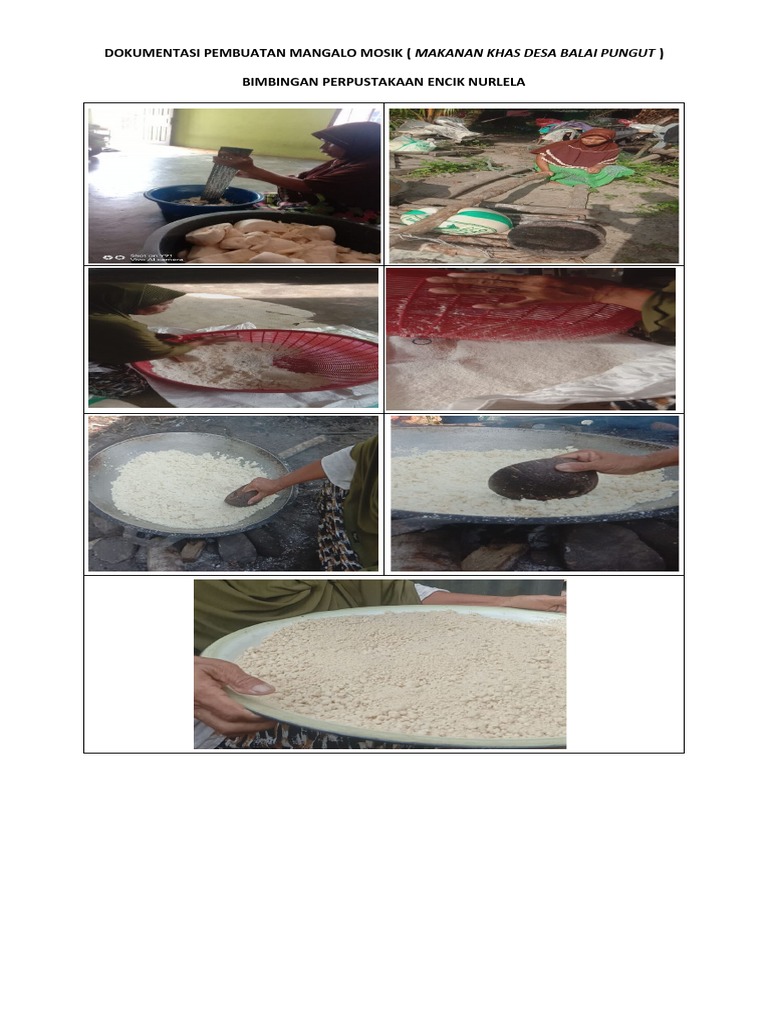Pembuatan Kuasang Khas Balai Pungut | PDF | Memasak, Makanan, & Anggur