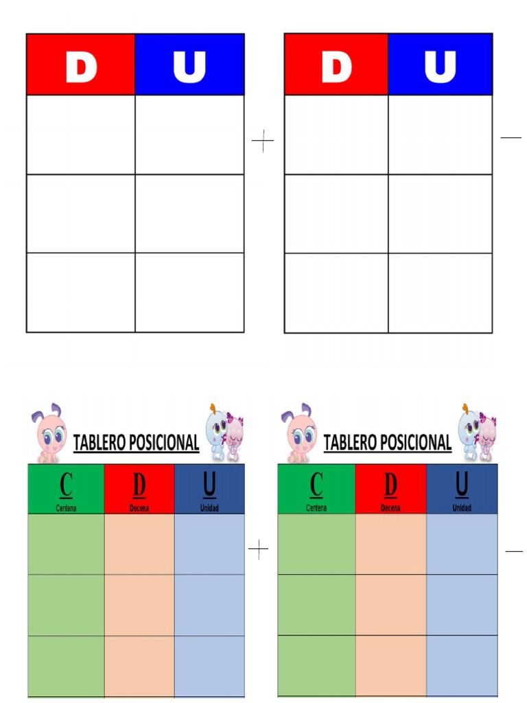 Tablero de Valor Posicional | PDF