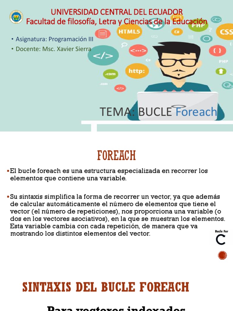 Bucle Foreach | PDF