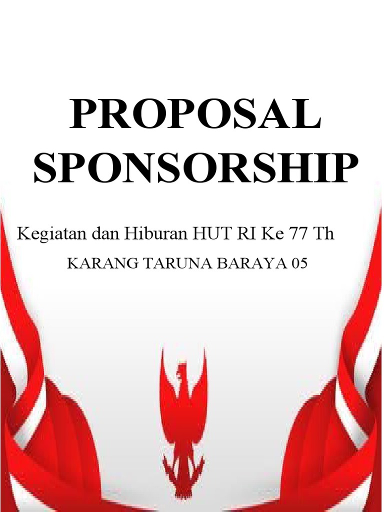 Proposal Sponsor HUT RI | PDF